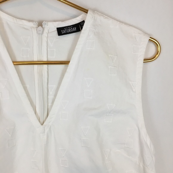 kate spade | Dresses | Kate Spade Saturday White Geometric Shift Dress ...